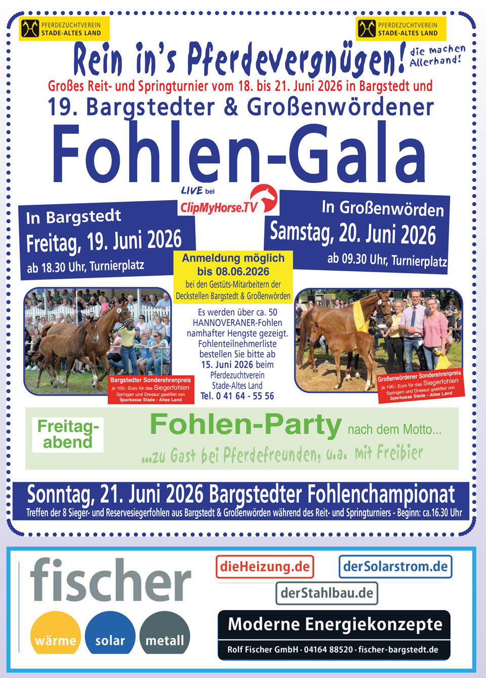 PZV Stade-Altes Land: 19. Bargstedter und Großenwördener Fohlenschau am ...